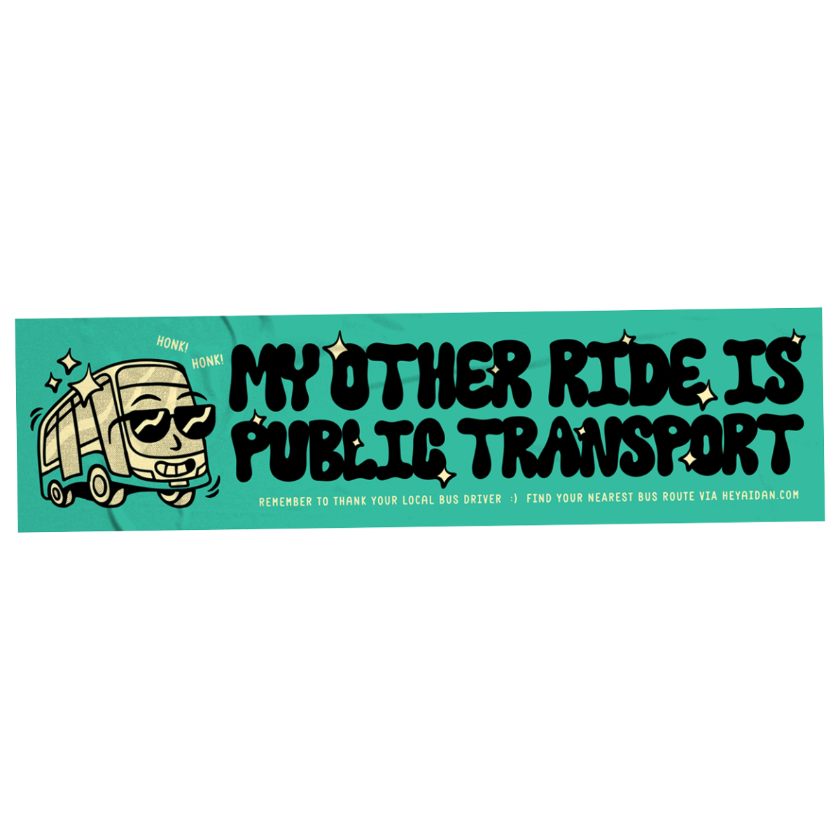 Public Transport Sticker - Wwebstore